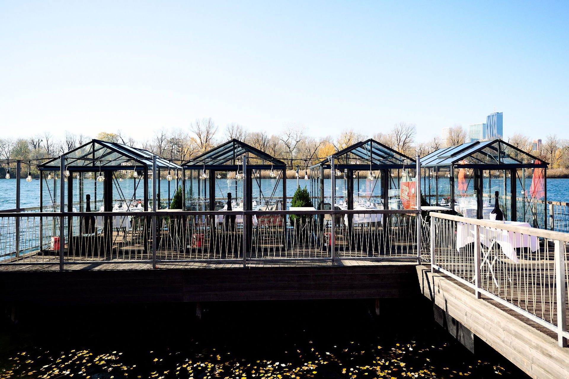 Das Bootshaus an der Alten Donau: So schmeckt’s im Glashaus | 1000things